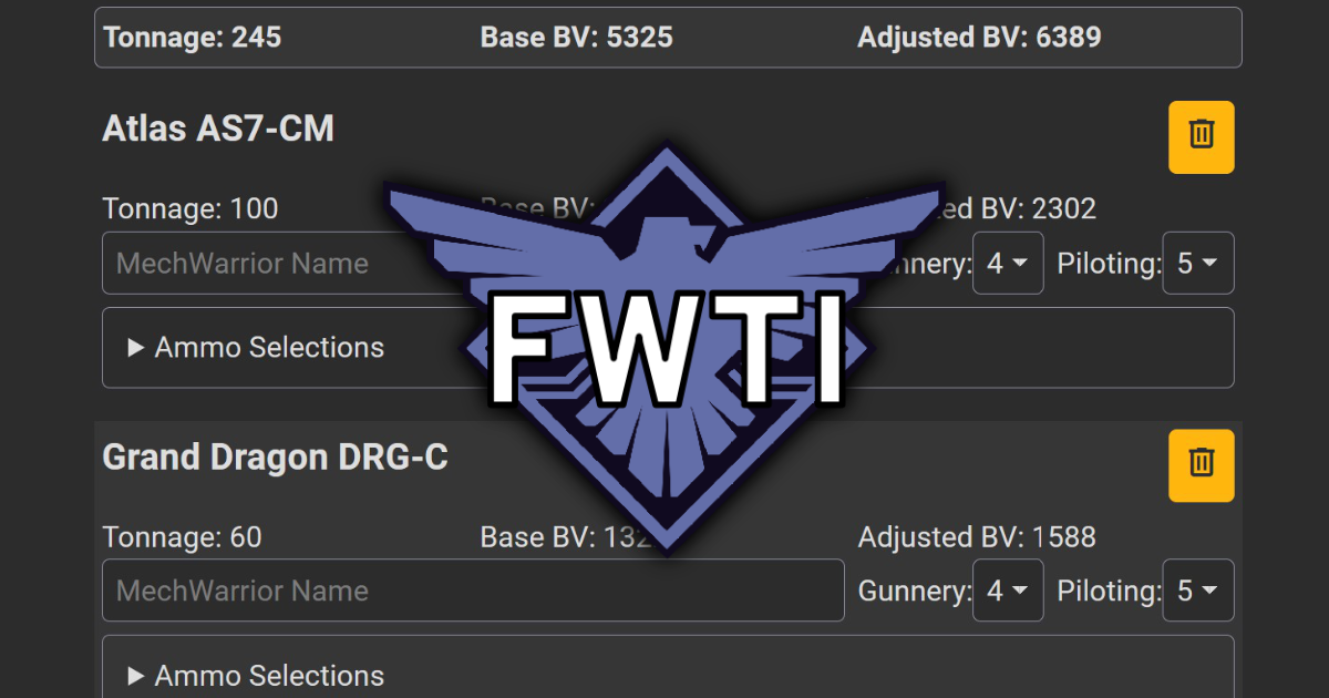 FWTI - Force Builder
